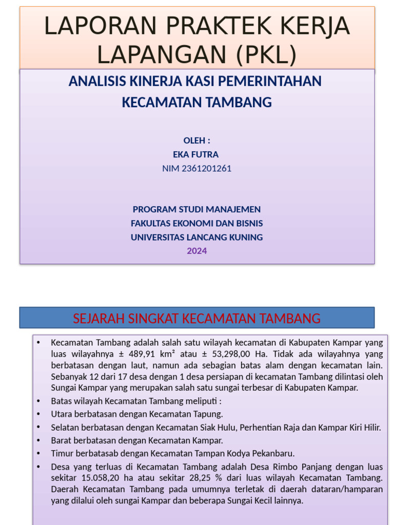 Laporan Praktek Kerja Lapangan (PKL) | PDF | Sains & Matematika