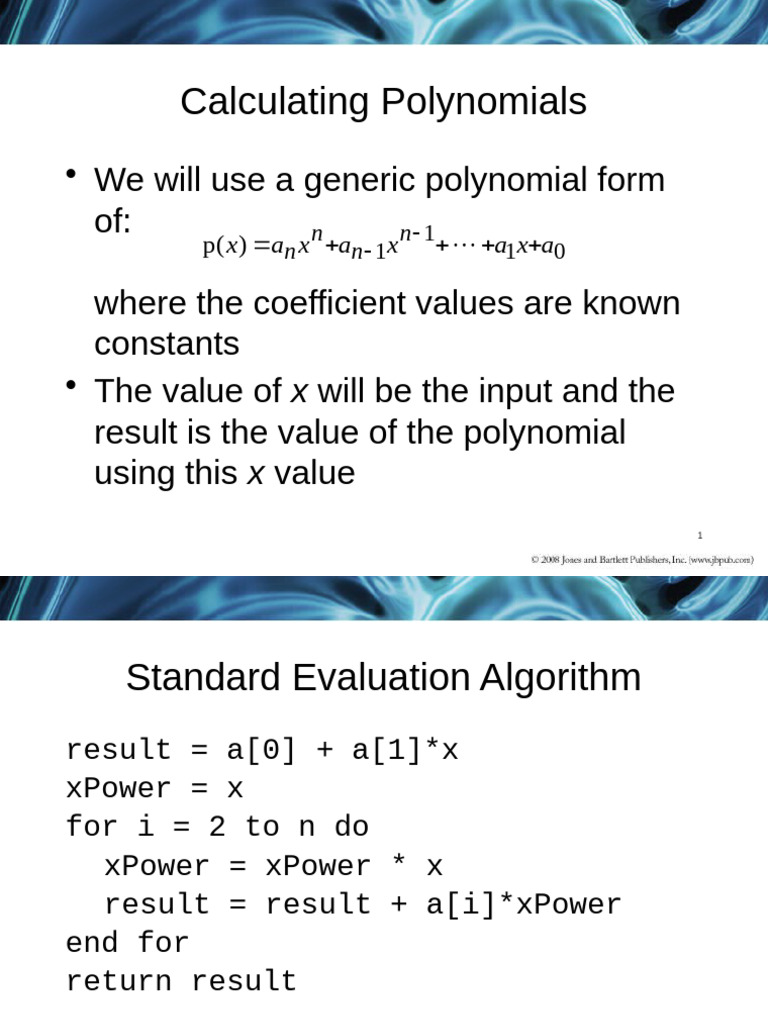 Calculating Polynomials | PDF | Factorization | Polynomial