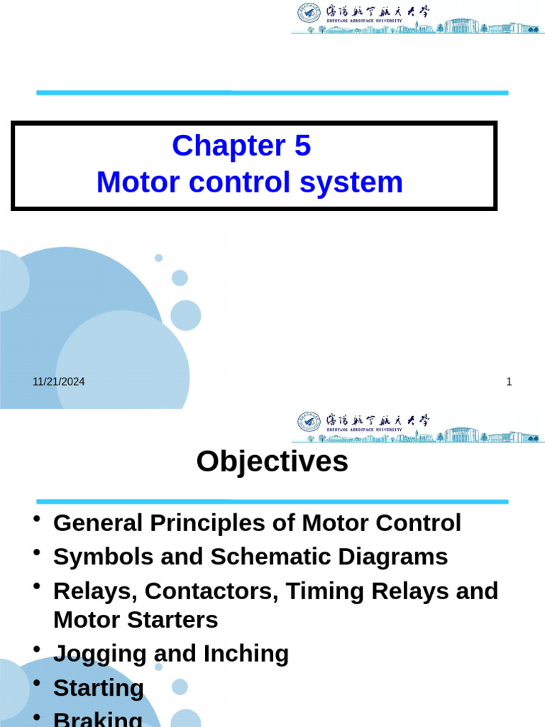 Motor Control Systems Overview | PDF | Switch | Relay