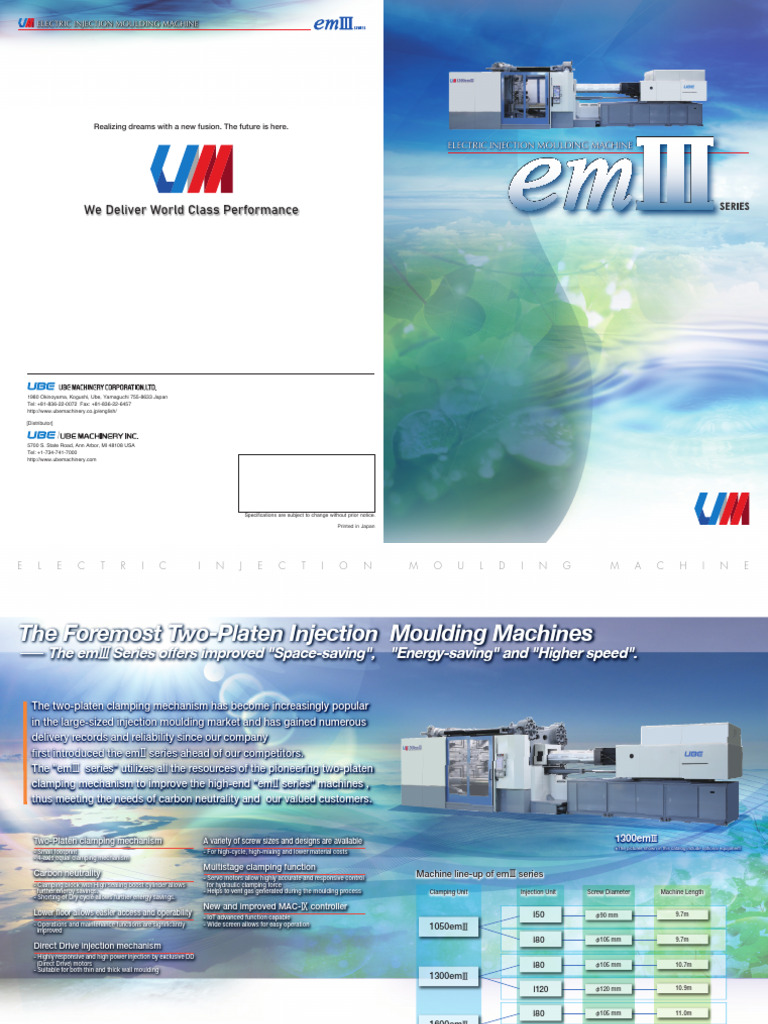 UBE Machinery Catalog E | PDF | Electric Motor | Pump