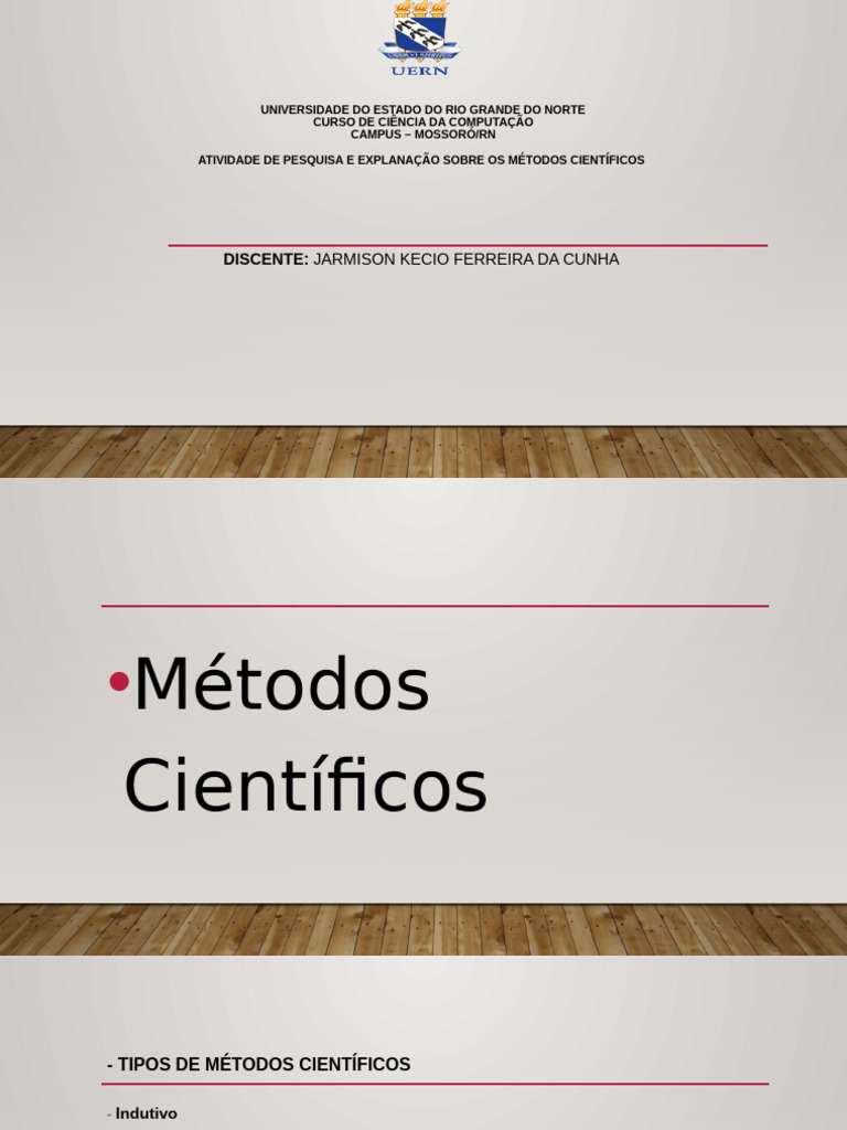Atividade em Slide de MTC | PDF | Raciocínio dedutivo | Raciocínio indutivo