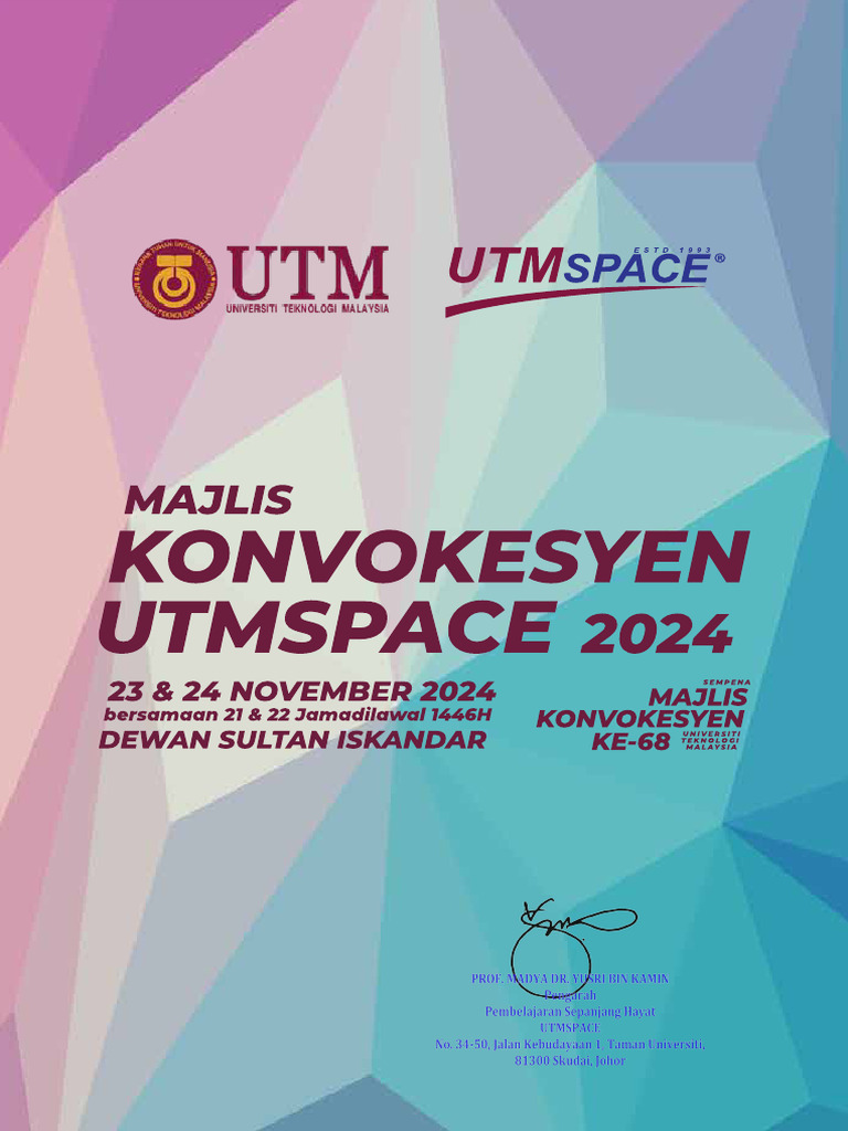 Ebook Majlis Konvokesyen UTMSPACE 2024 | PDF