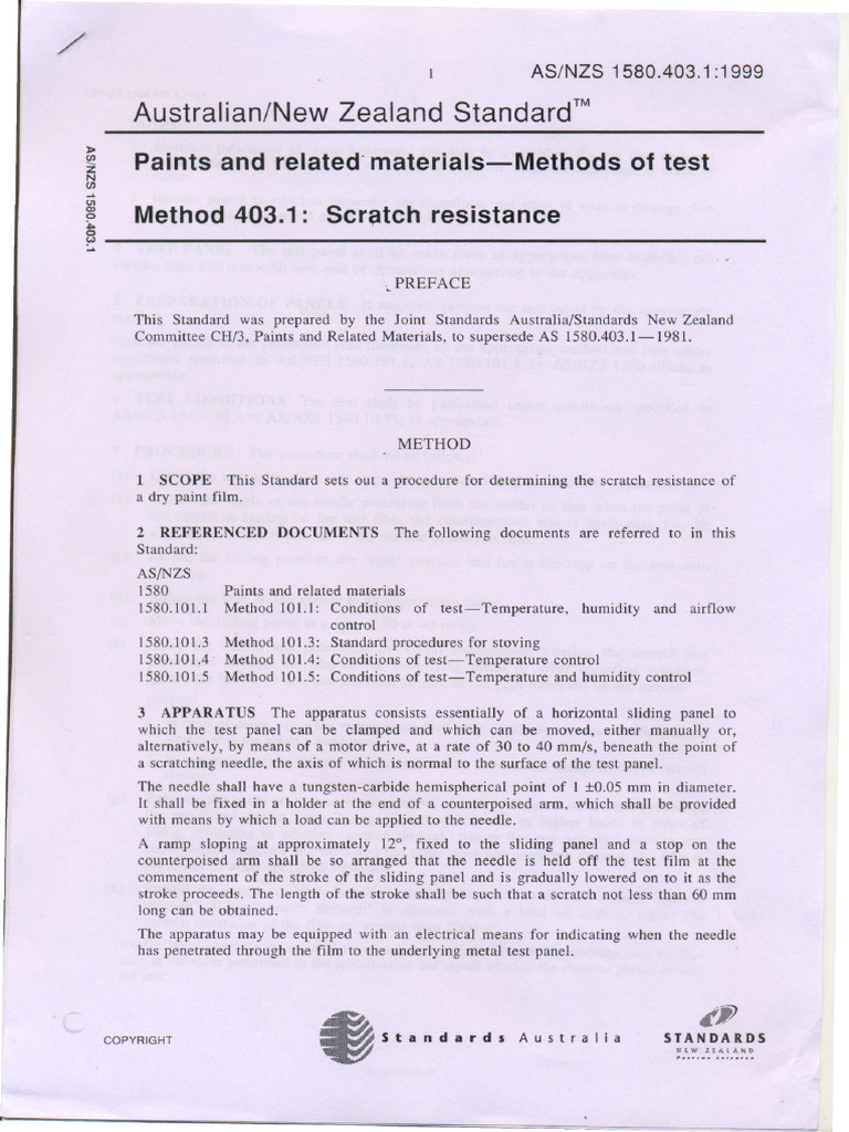 Scratch Resistance Testing Standard | PDF | Building Engineering ...