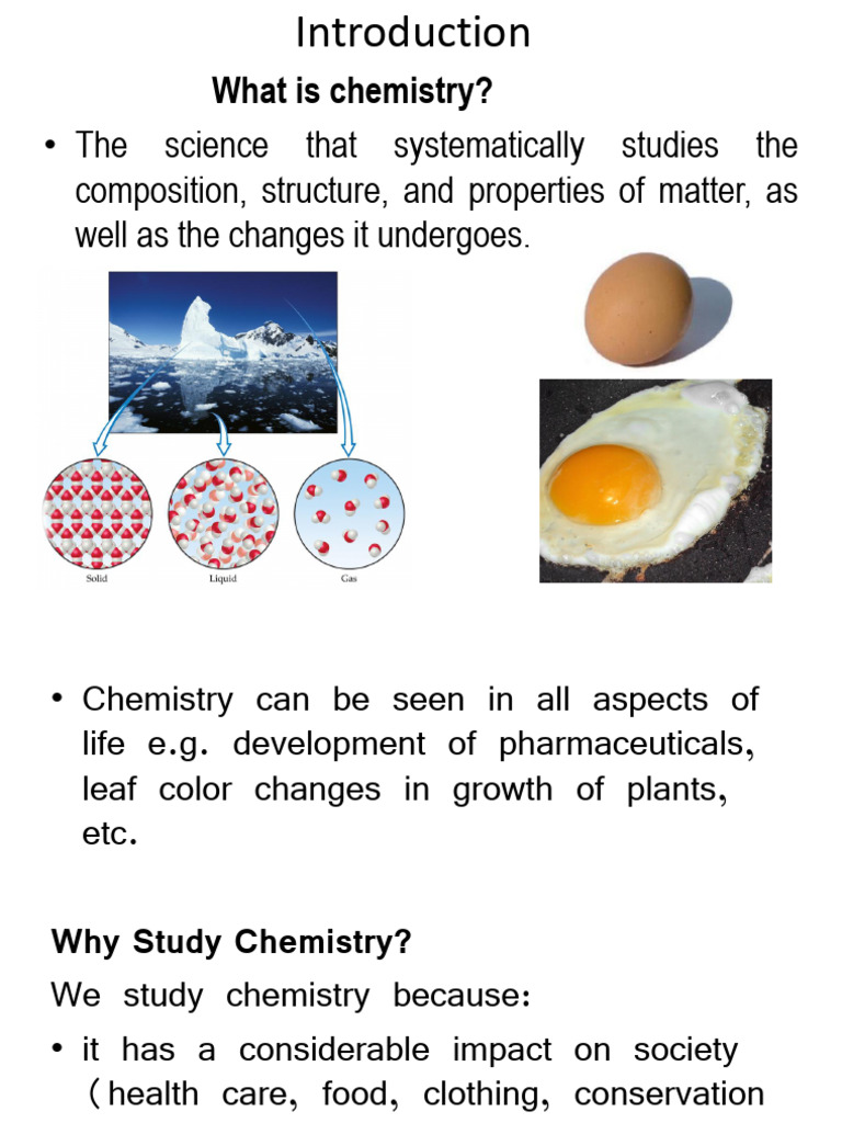 Introduction To Chemistry | PDF | Mixture | Chemical Substances