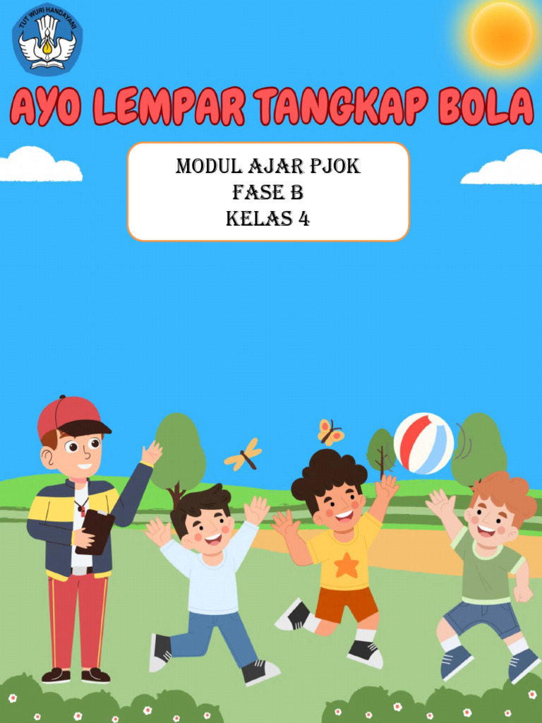 Modul Ajar Lempar Tangkap Bola Cover | PDF