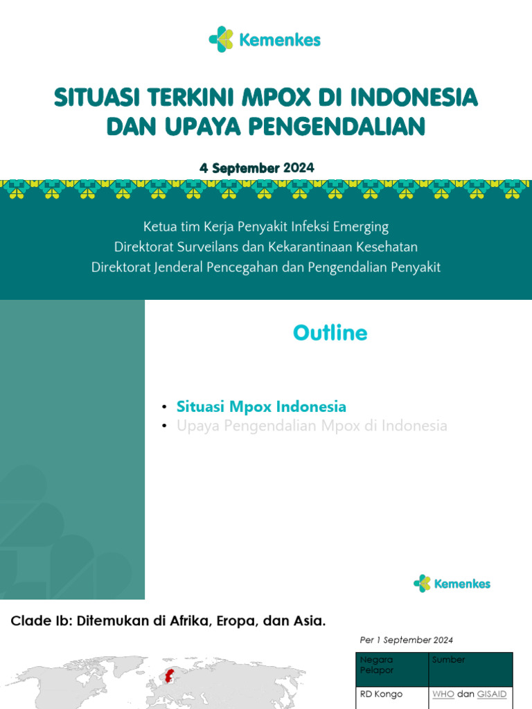 Situasi Mpox BRIN 2024 | PDF
