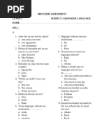 Asante Twi BECE Past Questions | PDF