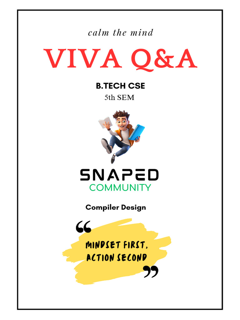 CD Viva Question (SnapED CodeCampus) | PDF | Parsing | Reserved Word