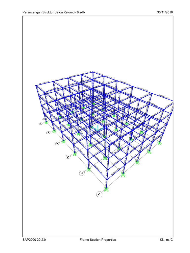 Balok Kolom 3d | PDF