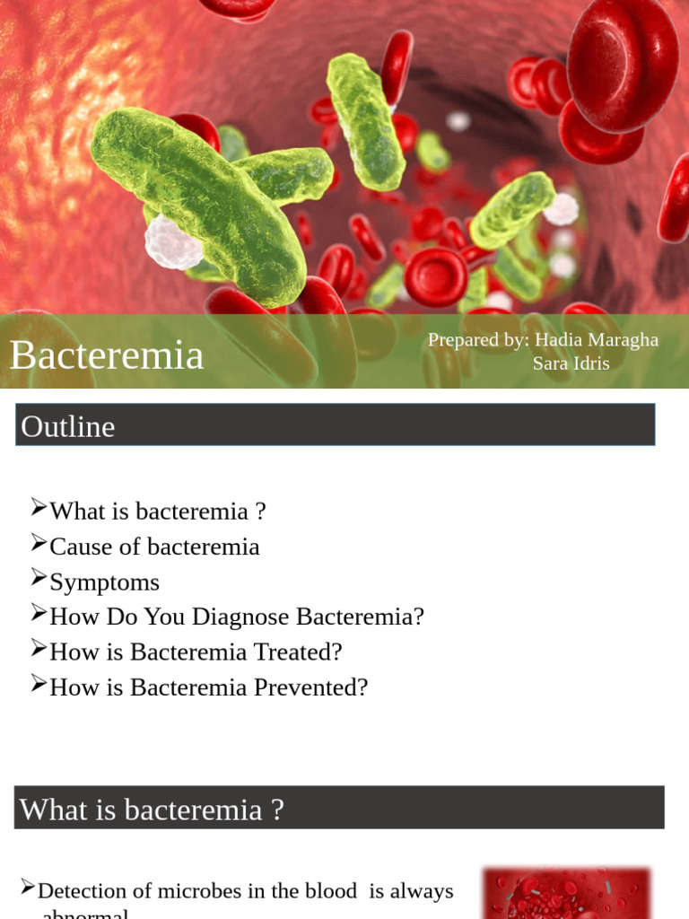 Bacteremia: Causes, Symptoms, and Treatment | PDF