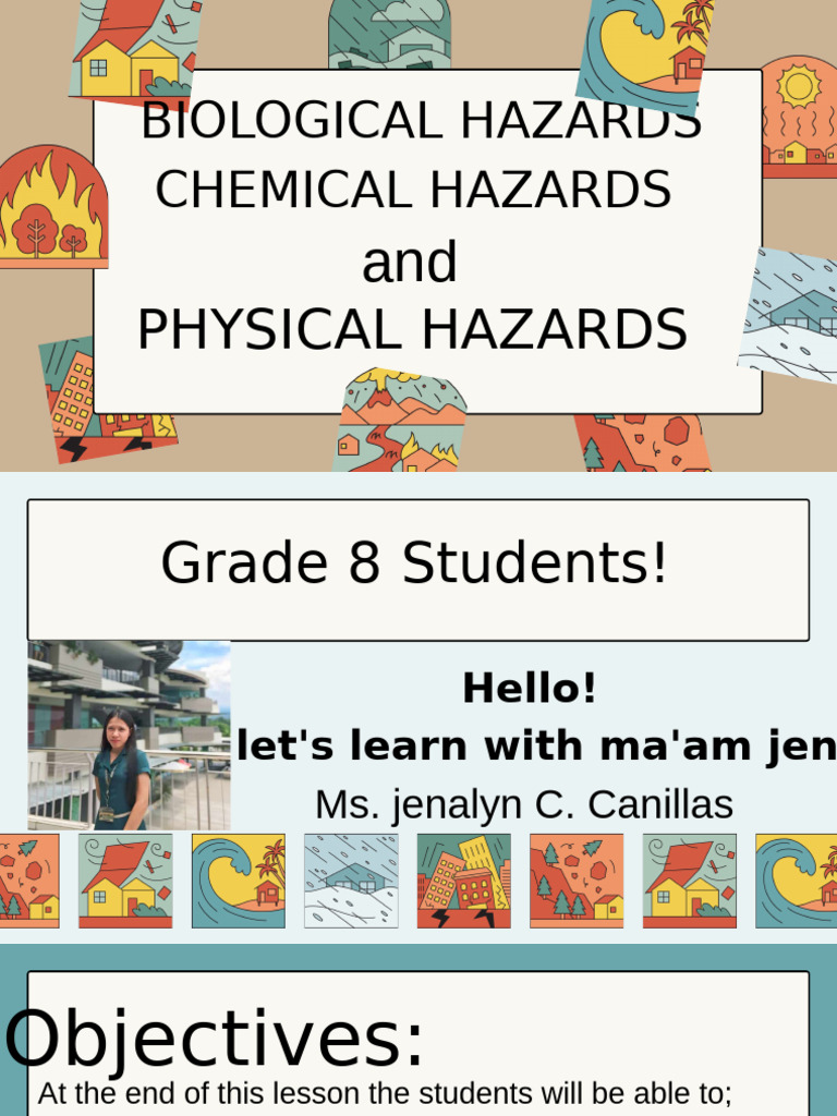 Natural Hazards and Disasters Earth Science Presentation in Colorful ...