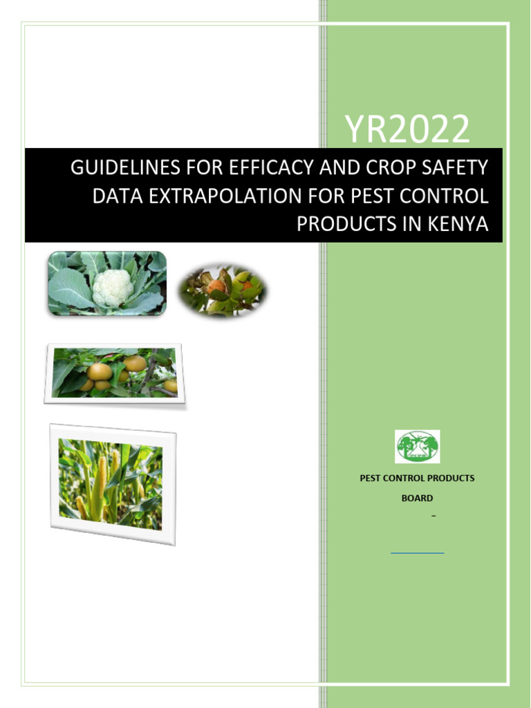 Guidelines For Efficacy and Crop Safety Data Extrapolation For Pest ...