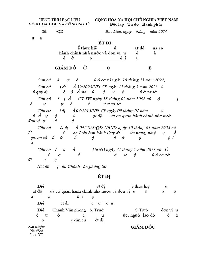 QĐ-Quy Che Dan Chu Co So | PDF