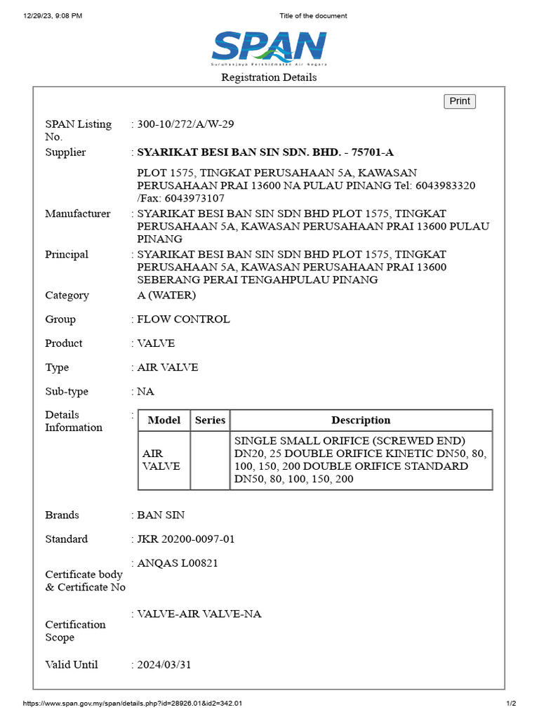 BANSIN AIRVALVE Span 2024 | PDF | Computers