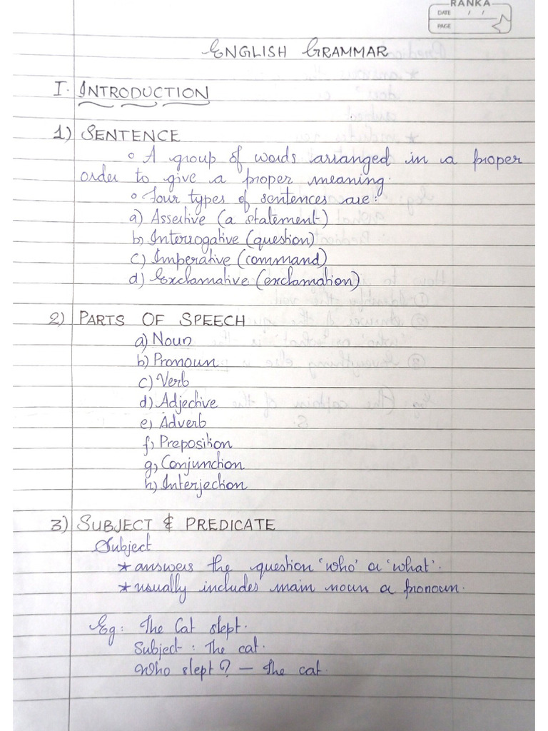 Grammar - Introduction | PDF