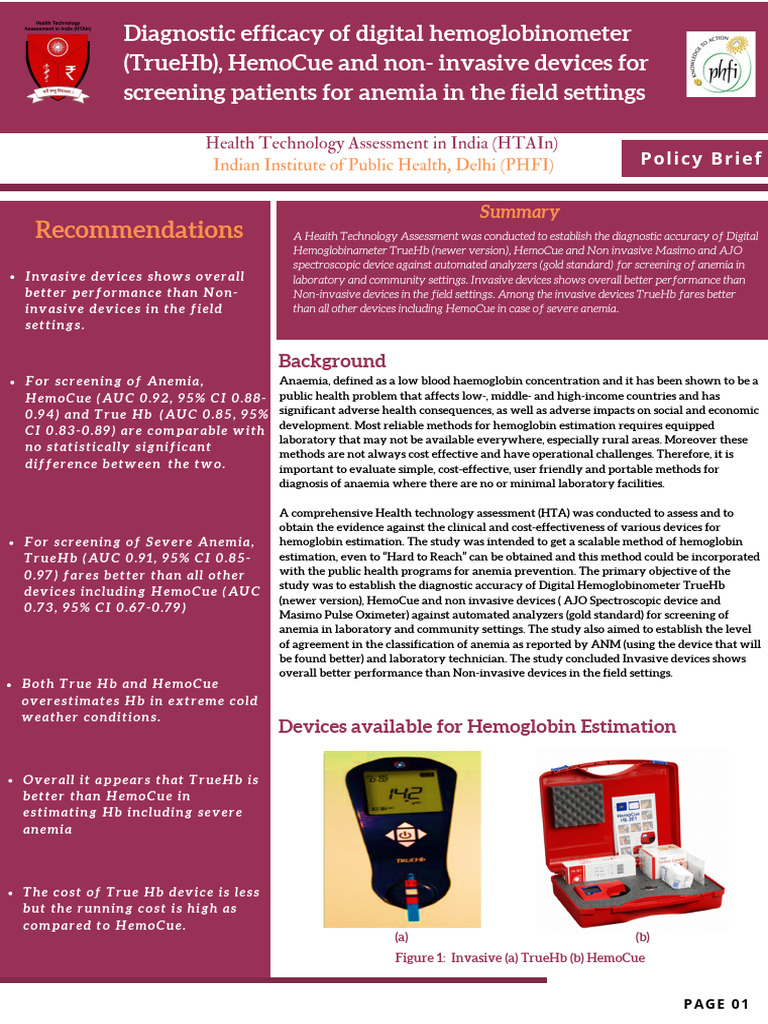 5.diagnostic Efficacy of Digital Hemoglobinometer TrueHb | PDF | Anemia ...