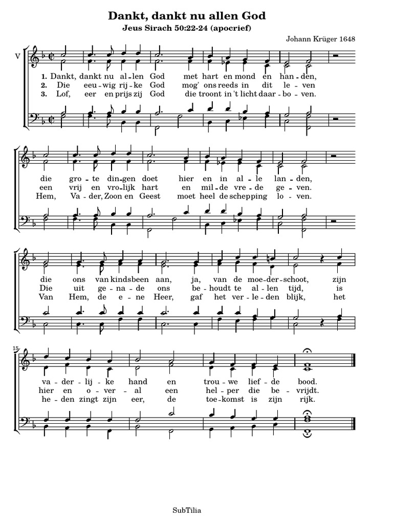 Dankt, Dankt Nu Allen God | PDF