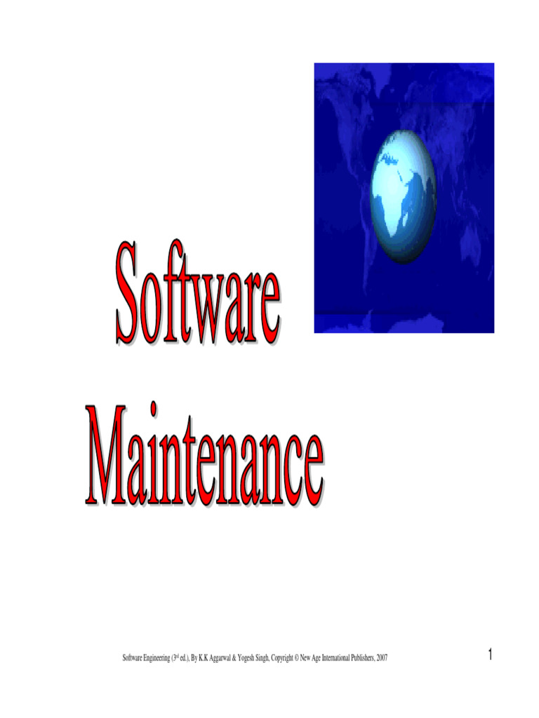 Week 11 - Software Maintenance | PDF | Software | Software Engineering