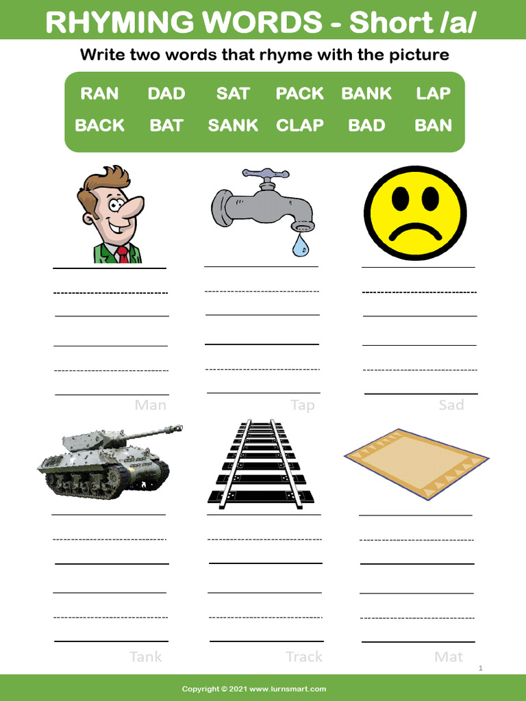 Rhyming Word Pages | PDF