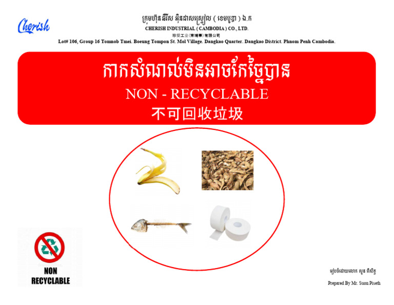 Non - Recycle Waste | PDF