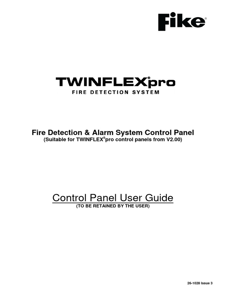 Fike TwinflexPro Fire Control Panel User Guide | PDF | Electrical ...