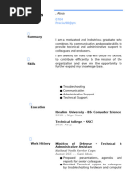 Sample CV - Fake Resume | PDF