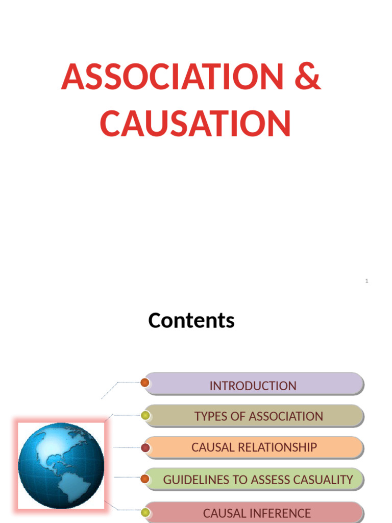 Association & Causation | PDF | Causality | Relative Risk