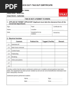 Isolation Certificate | PDF