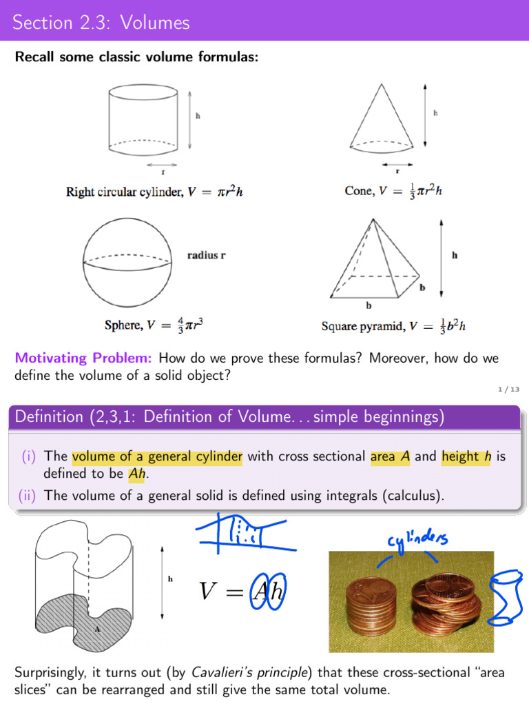 Sec6 2 | PDF | Volume | Area