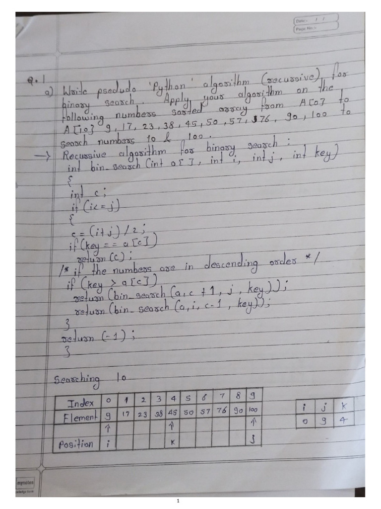 FDS Answer Sheet | PDF