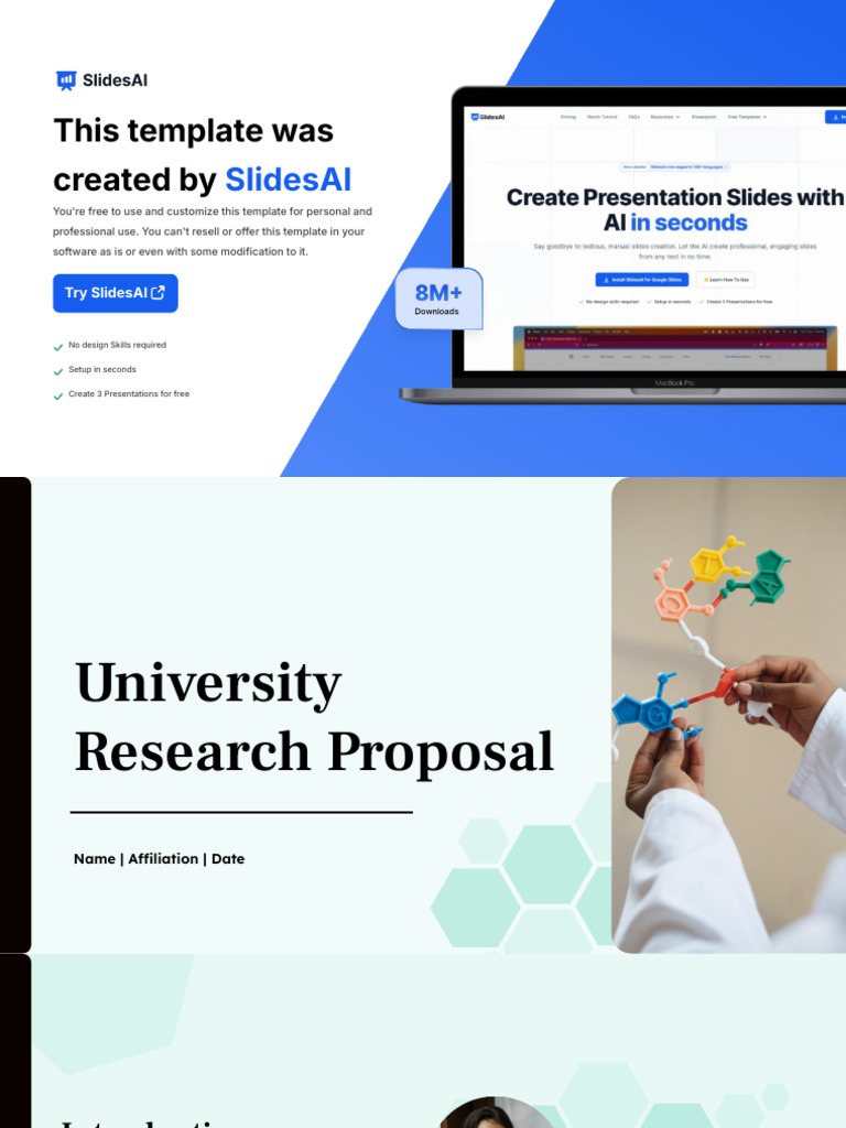 University Research Proposal Presentation Template | PDF | Methodology ...