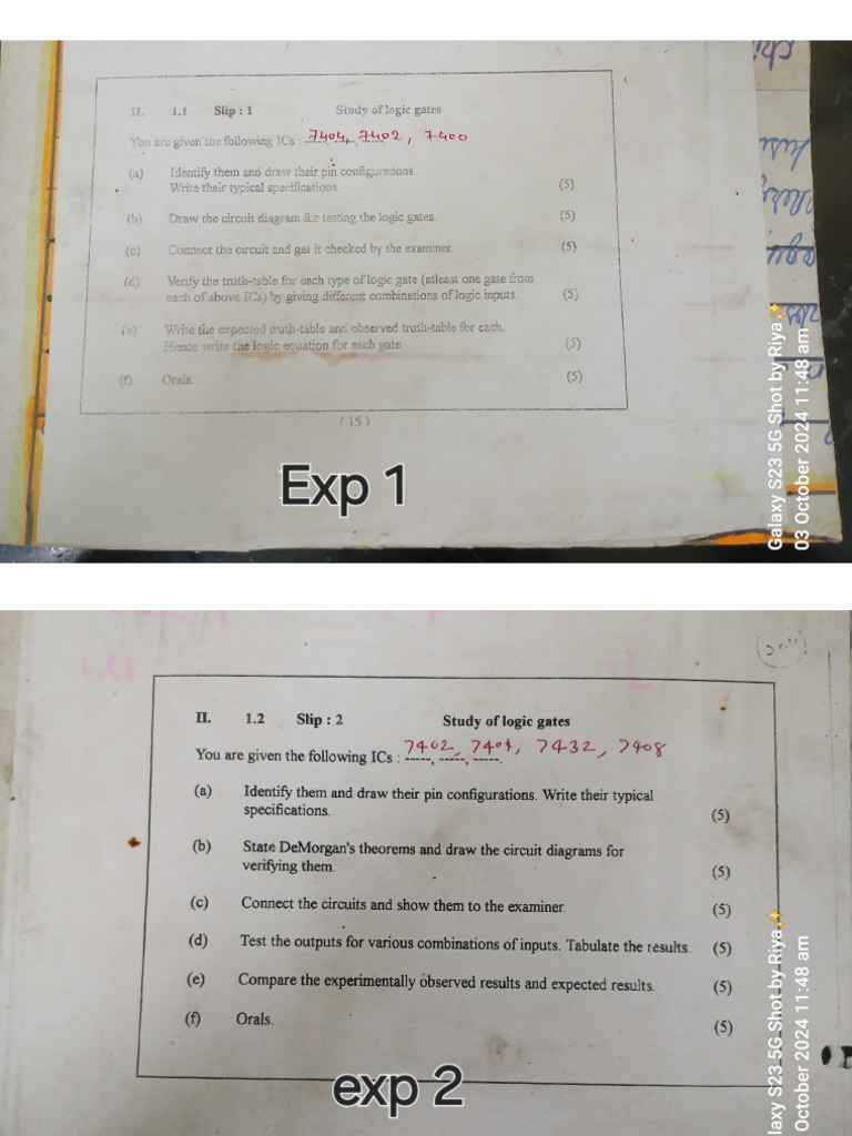 Electronics 2 Practical Slips | PDF