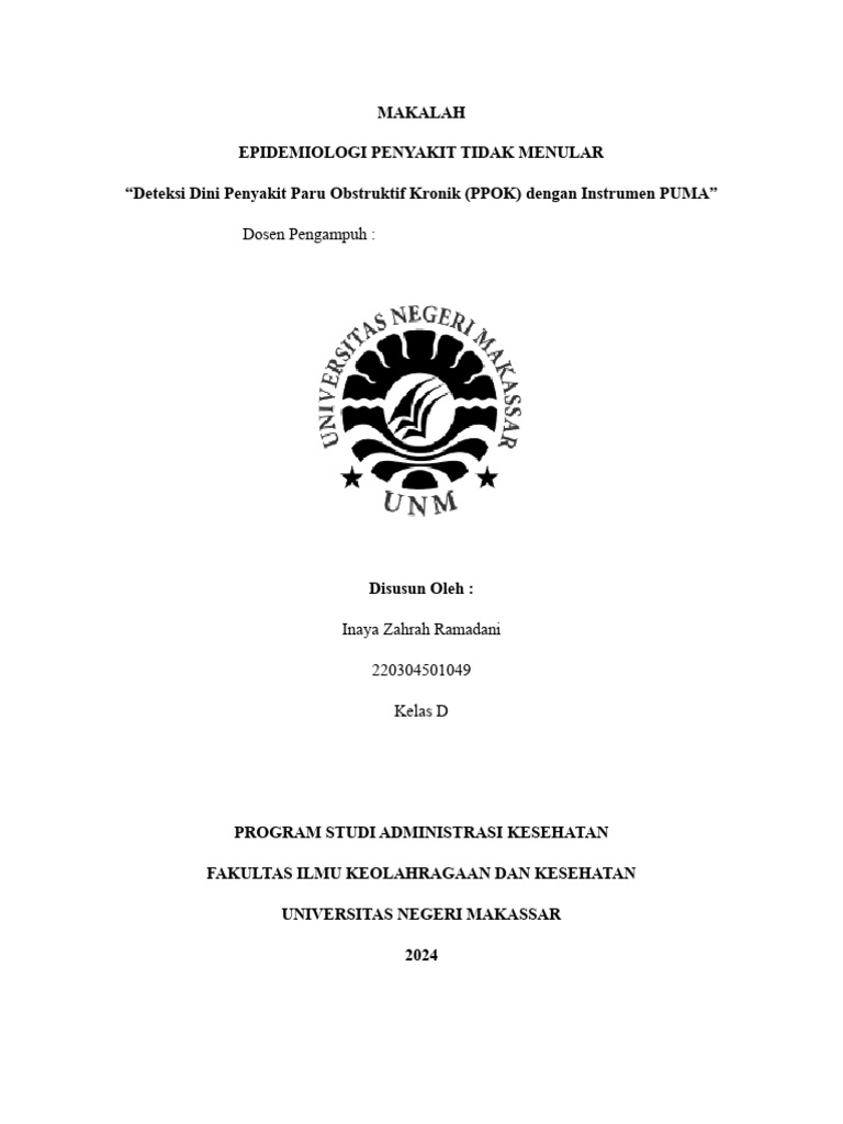 Deteksi Dini PPOK dengan PUMA | PDF