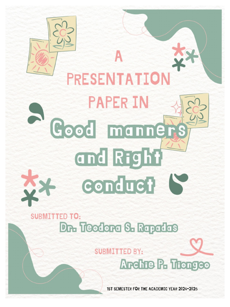 Good Manners | PDF