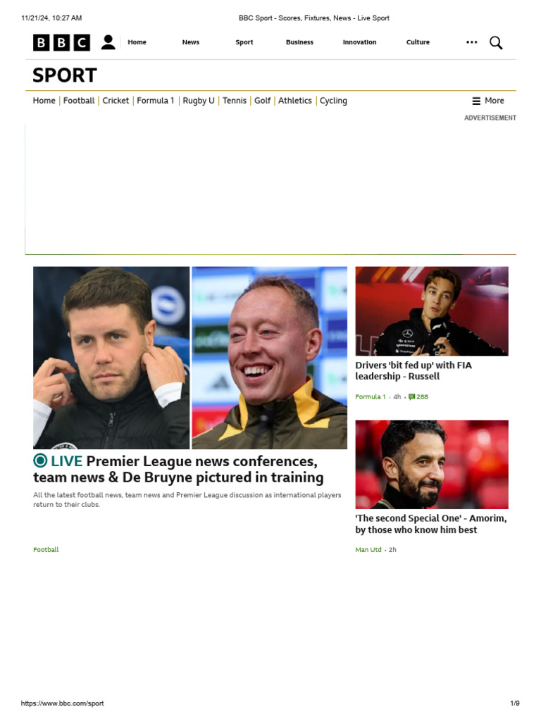 BBC Sport - Scores, Fixtures, News - Live Sport | PDF