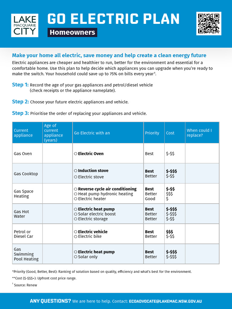 Go Electric Action Plan Homeowners Final Version | PDF | Electric Car ...