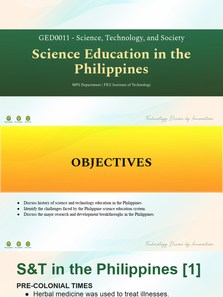 (M3S1-POWERPOINT) Science Education in The Philippines | PDF ...