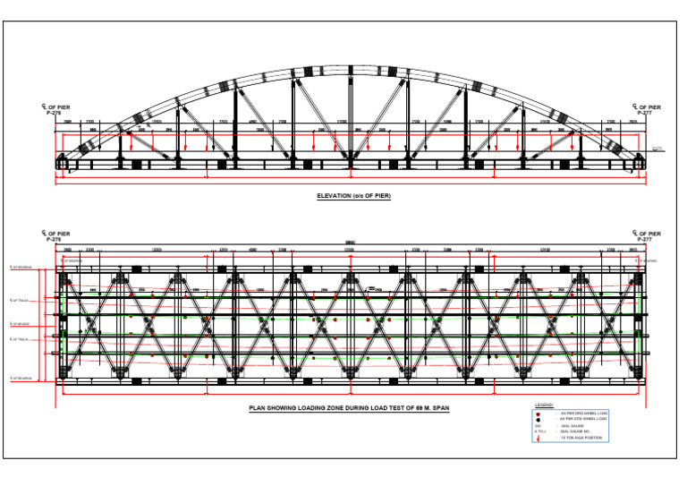 Loading Arrangement For Span Load Test of 69m 20.11.2024 | PDF | Rail ...