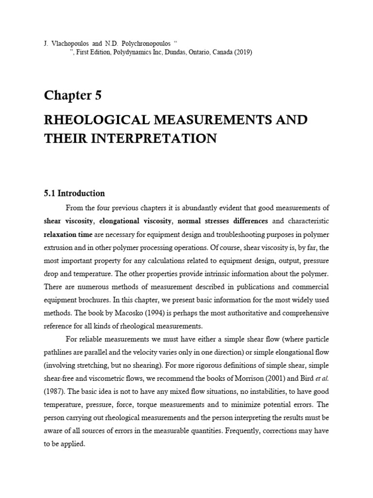 Thermo Plastic Rheological Measurements and Their Interpretation | PDF ...