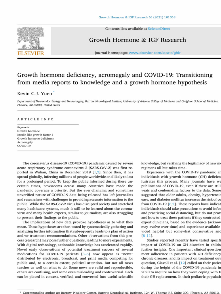 GH y Acromegaliar | PDF