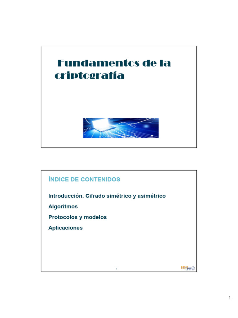 Fundamentos Criptografia Parte 1 | PDF | Criptografía | Criptografía de clave pública