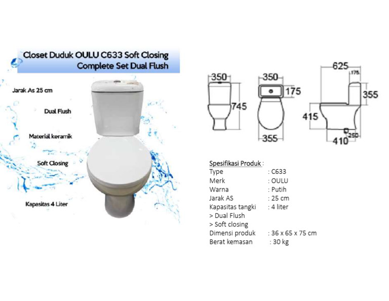 Closet Duduk OULU C633 | PDF