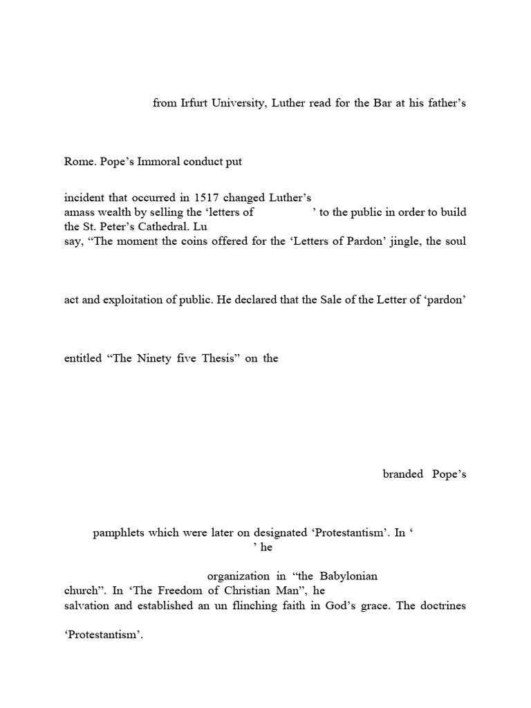 Martin Luther's Impact on Reformation | PDF | Martin Luther | Protestantism