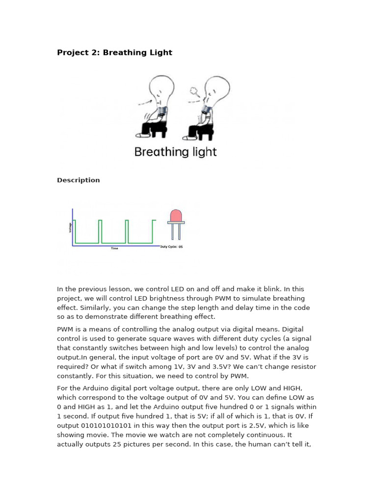 Project 2 Breathing Light | PDF | Electrical Engineering | Electronics