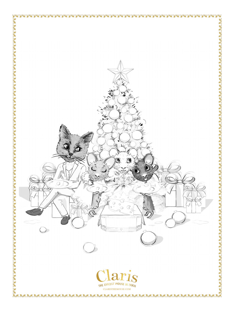 Claris Christmas Colouring 01 | PDF