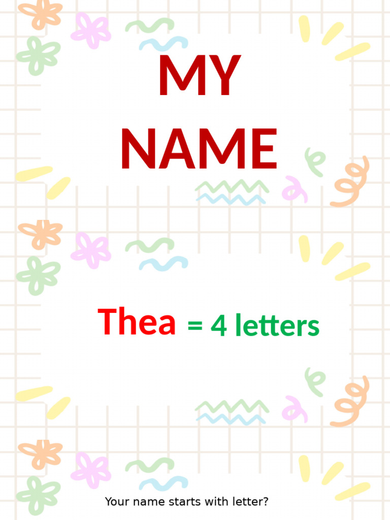 MY NAME Thea Speech | PDF