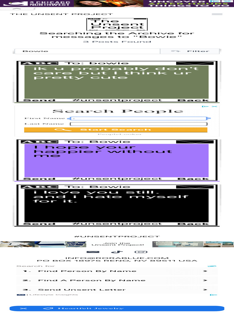 Unsent Project Archive - The Unsent Project 3 | PDF
