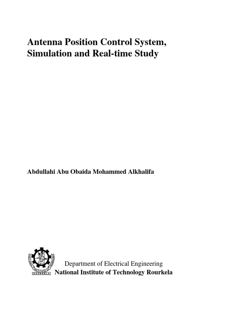 Antenna Position Control System Simulati | PDF | Control Theory | Electrical Engineering
