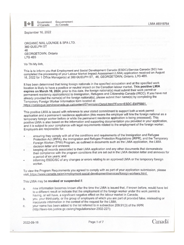 LMIA | PDF