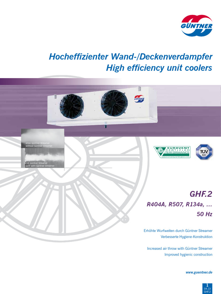 Guentner GHF Catalogues | PDF